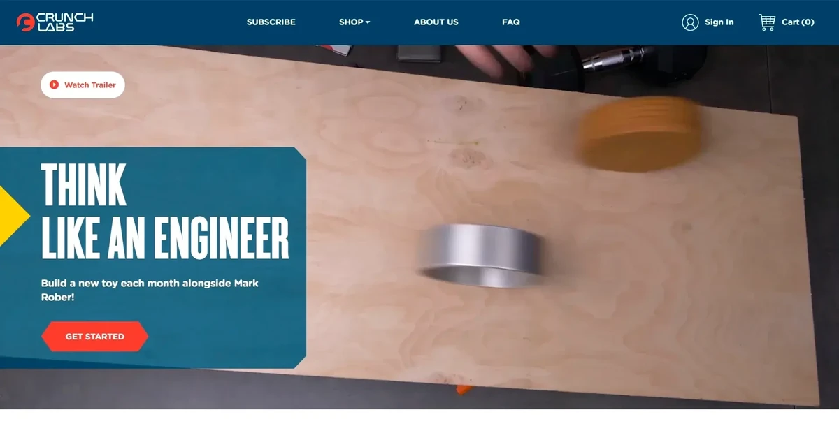 Crunch Labs | Скриншот главной страницы