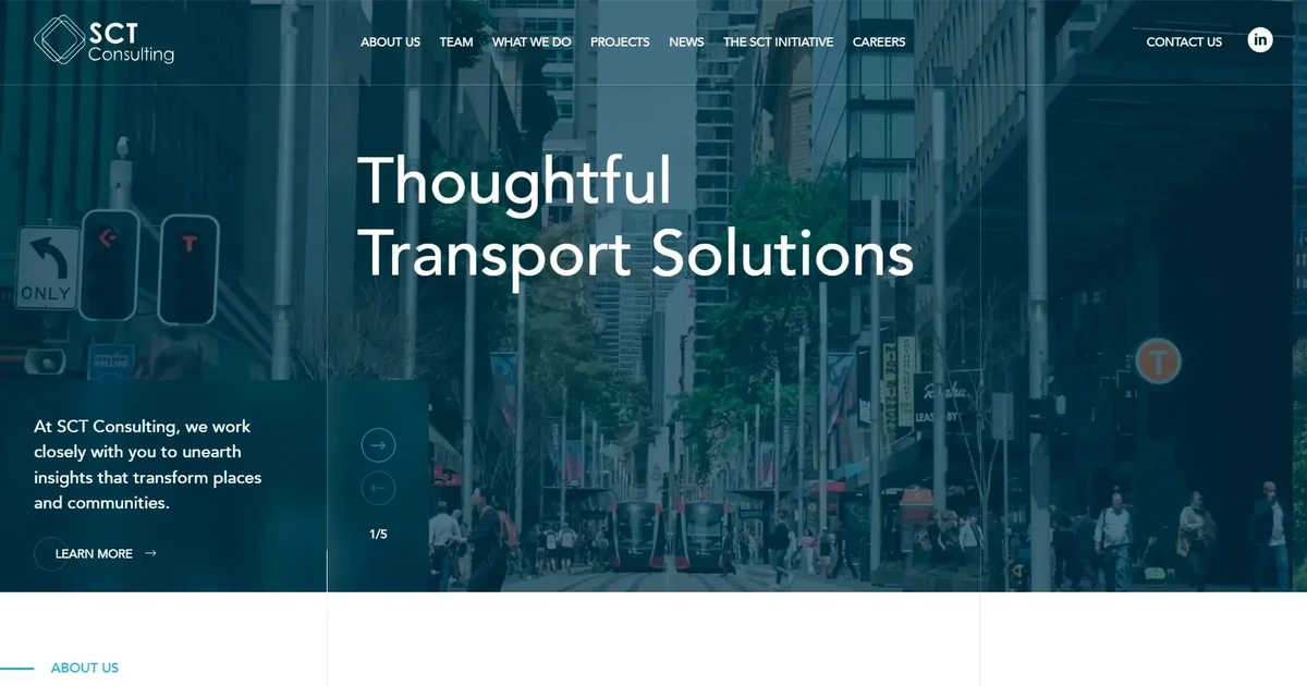 SCT Consulting | Скриншот главной страницы