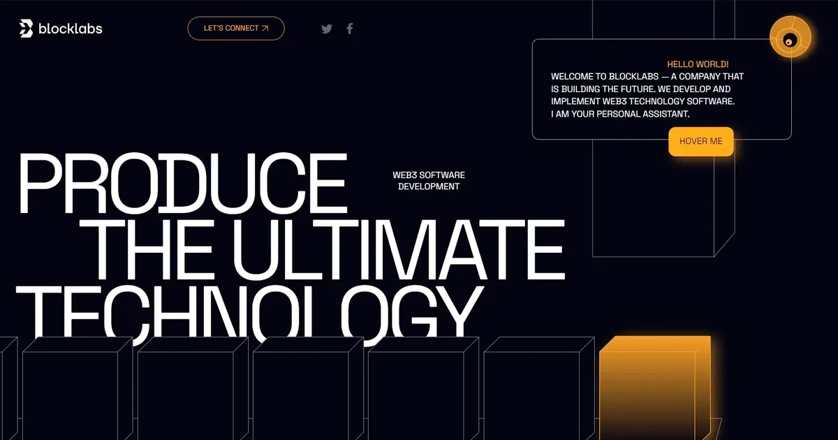 Blocklabs | Скриншот главной страницы