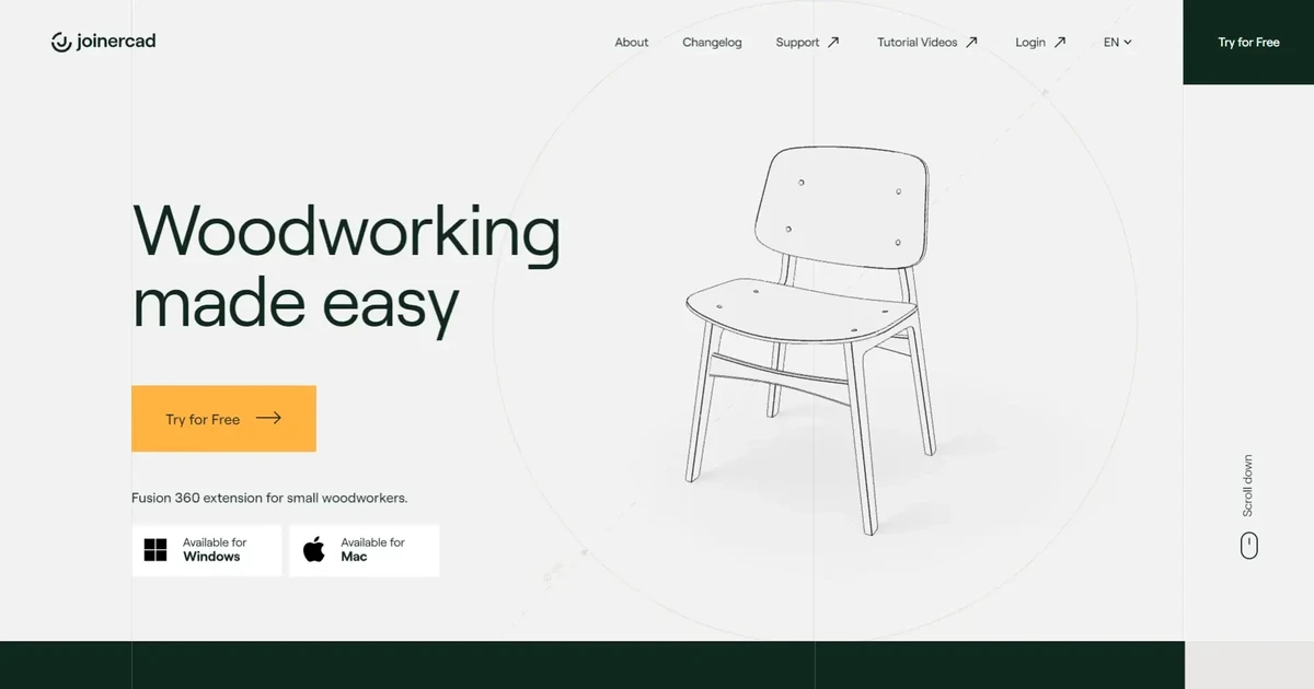 JoinerCAD | Скриншот главной страницы