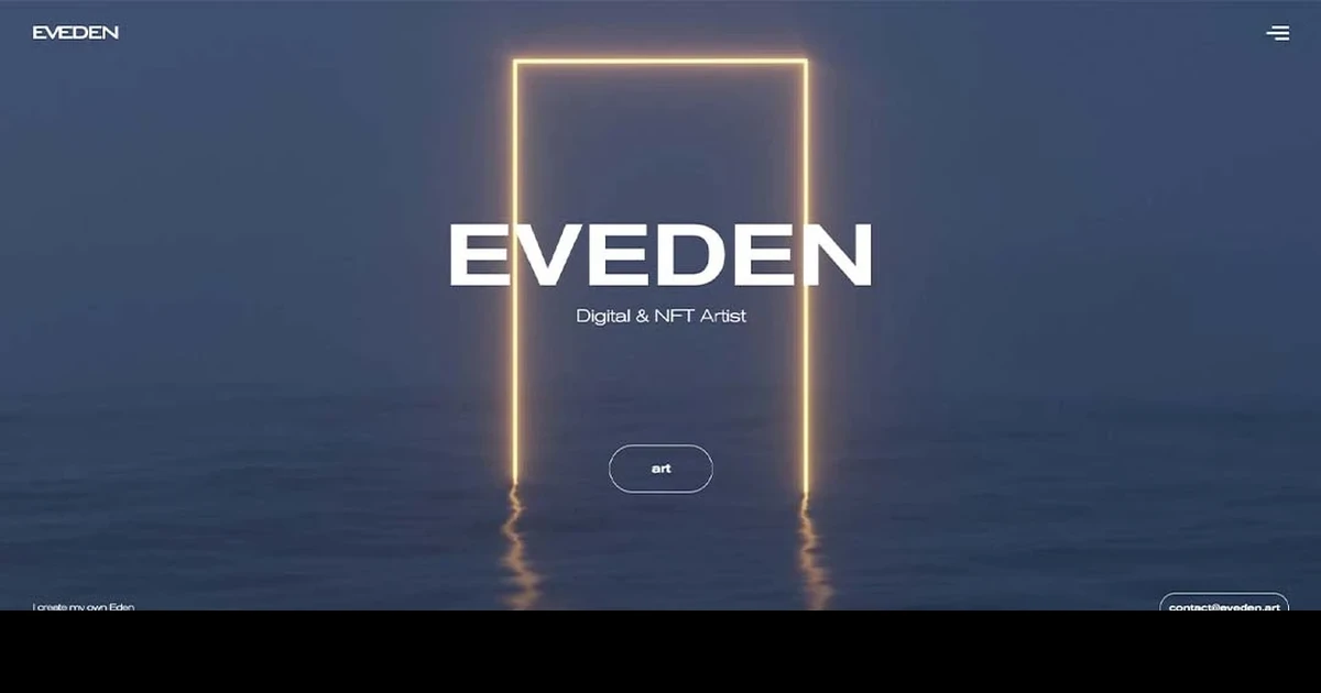 Eveden.art | Скриншот главной страницы