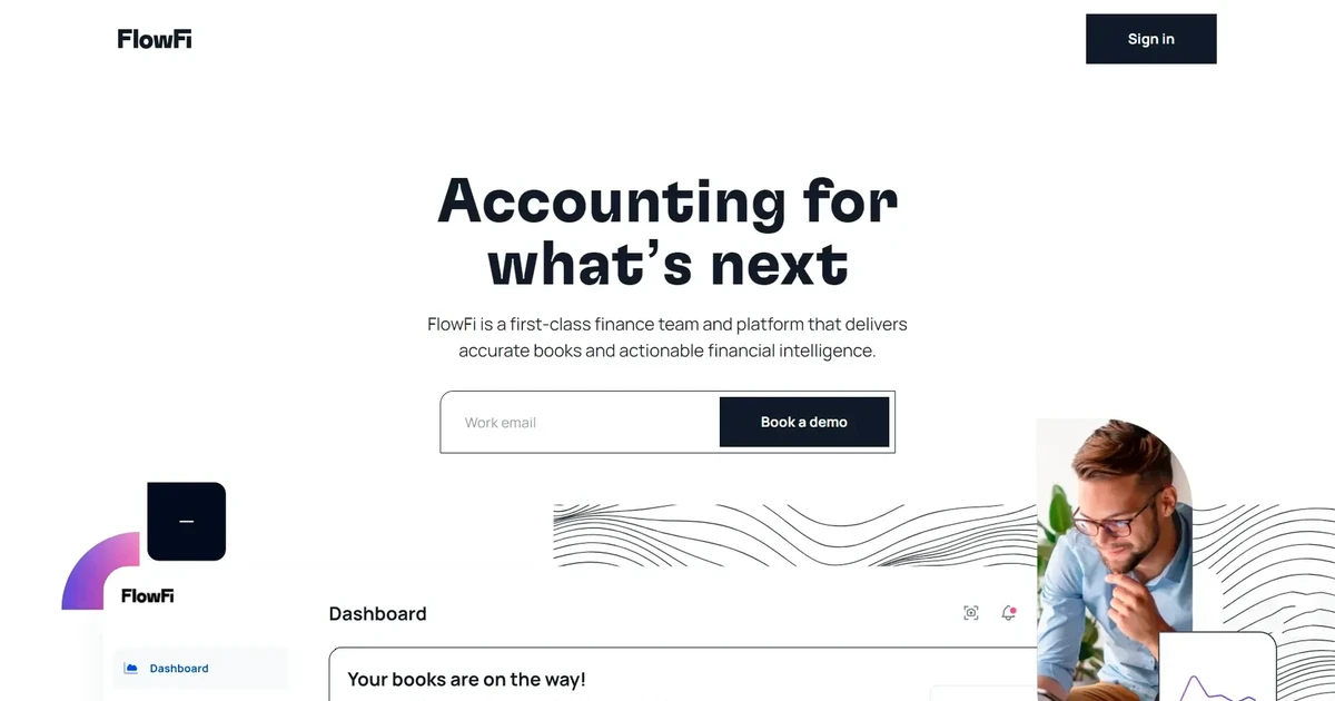 FlowFi | Скриншот главной страницы