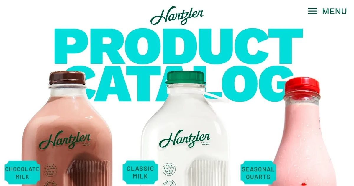 Hartzler | Скриншот страницы «Каталог»