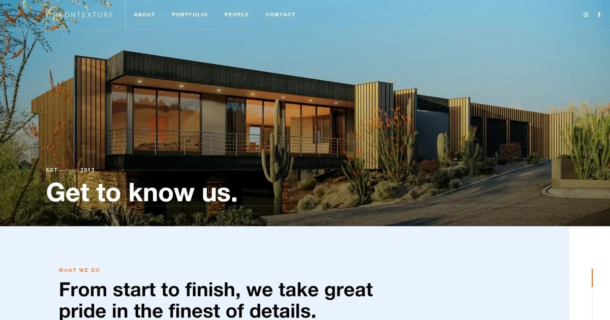 Kontexture | Скриншот главной страницы