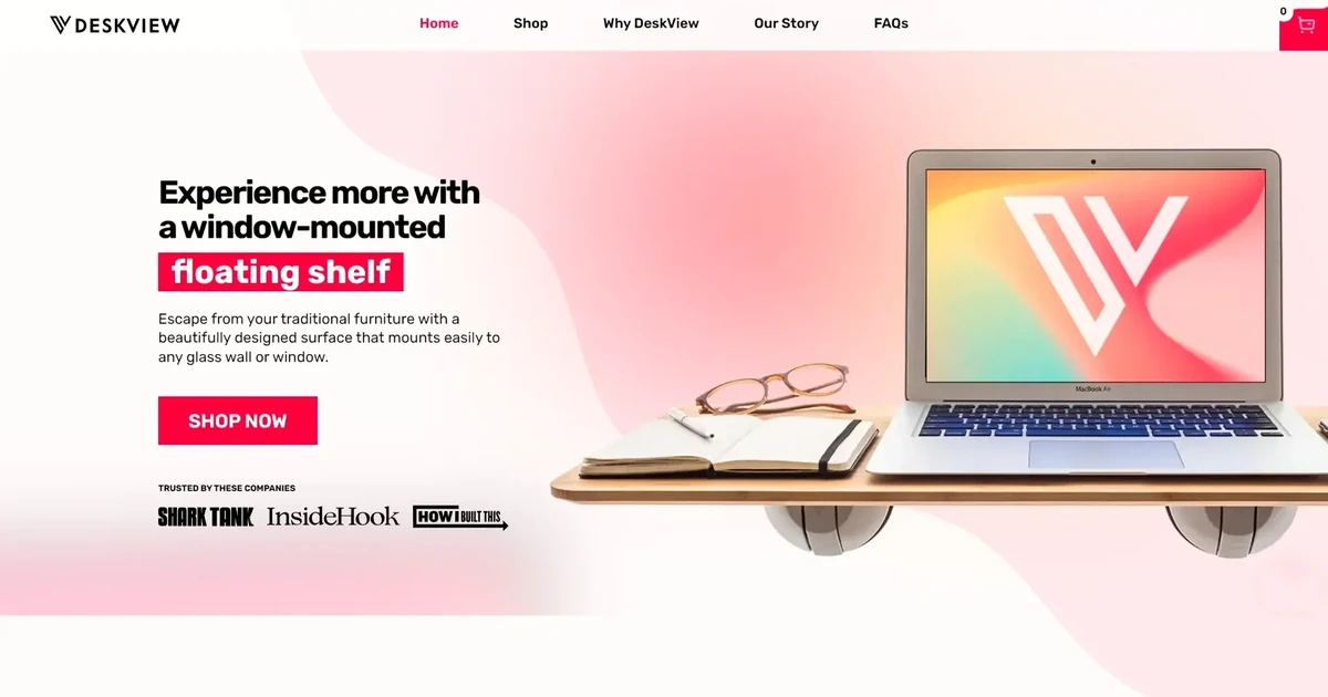 DeskView | Скриншот главной страницы