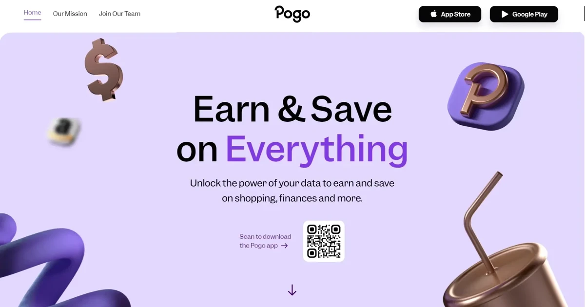 Pogo | Скриншот главной страницы